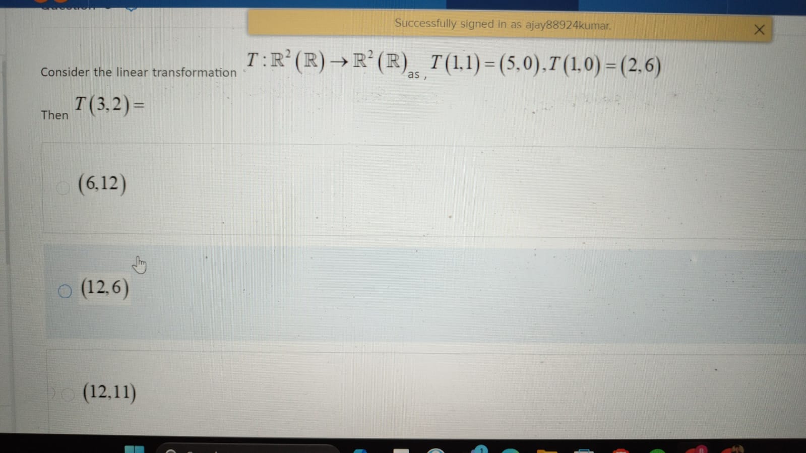 Successfully signed in as ajay88924kumar | StudyX