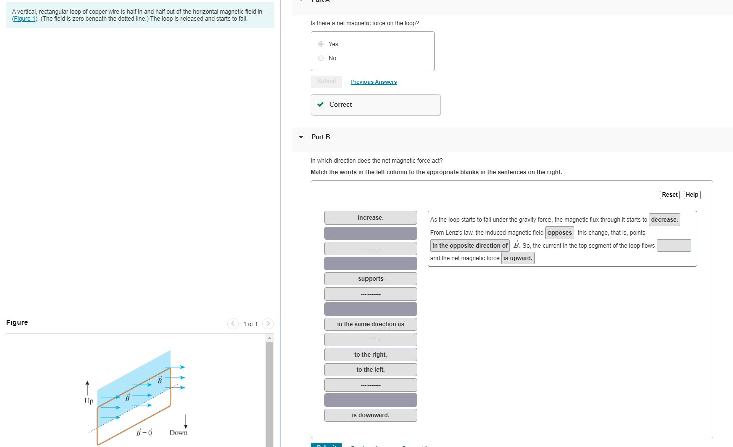 A vertical rectangular loop of copper wire | StudyX