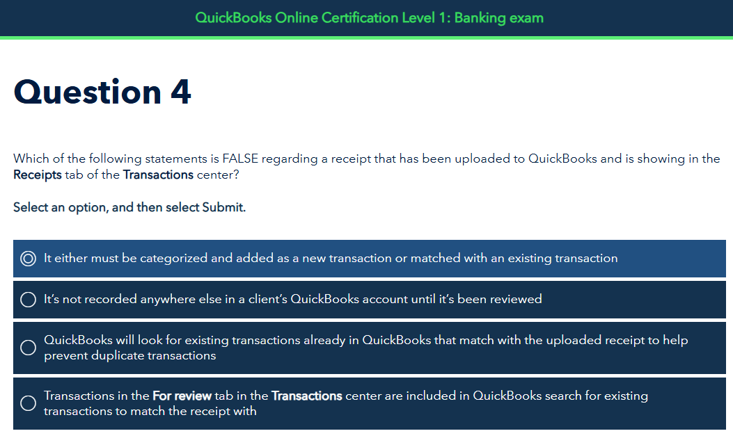 QuickBooks Online Certification Level 1 | StudyX