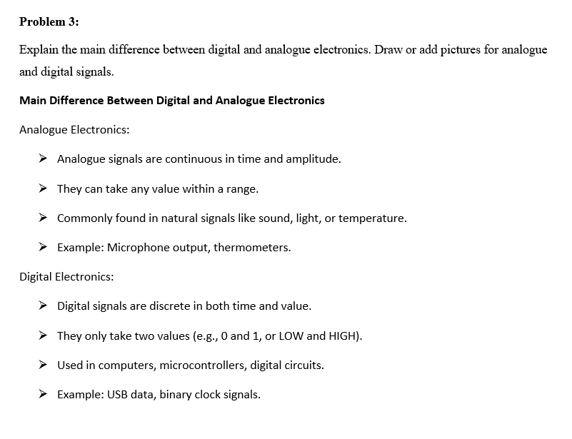 Problem 3: Explain the main difference | StudyX