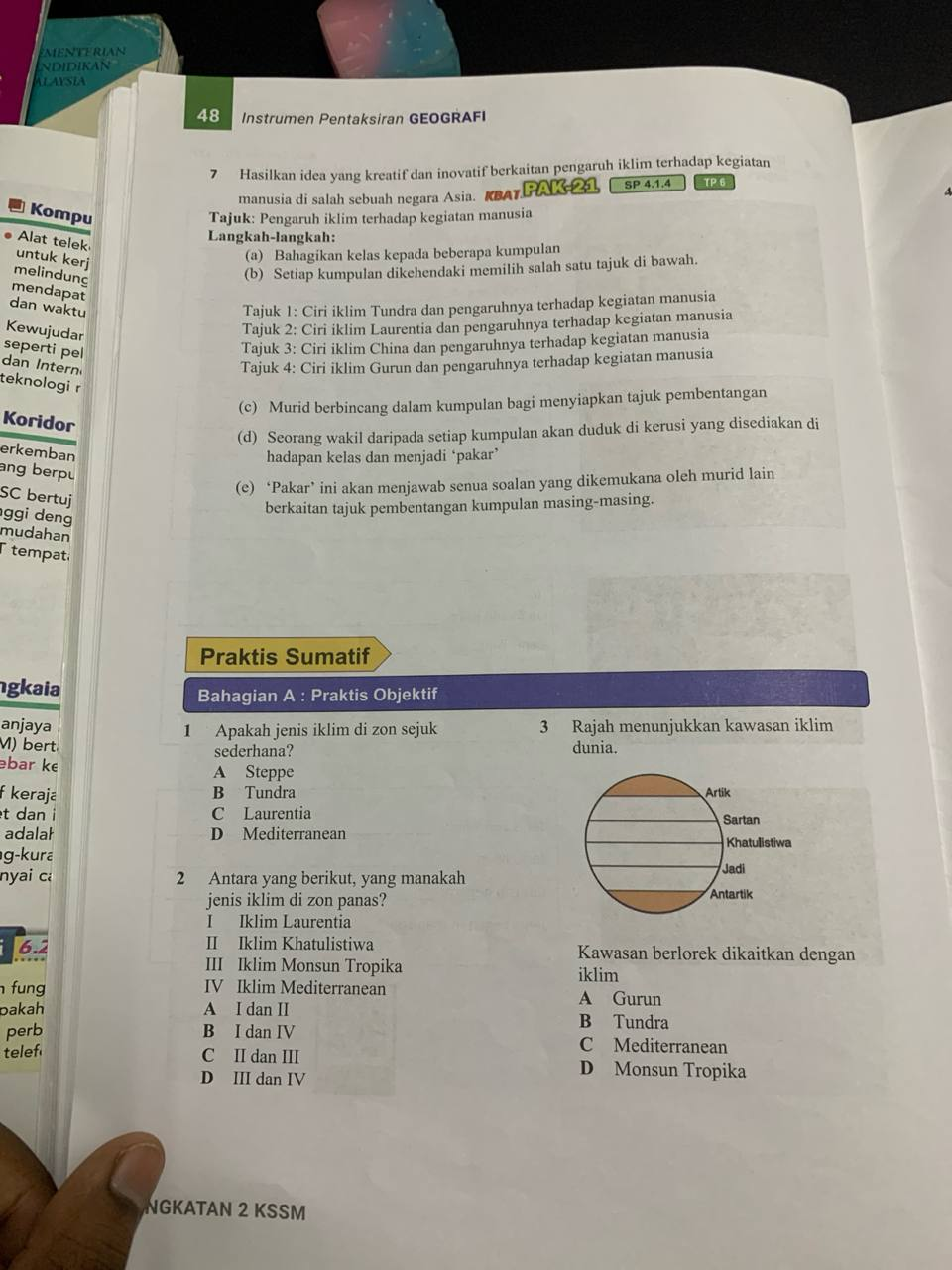 1. Apakah jenis iklim di zon sejuk | StudyX