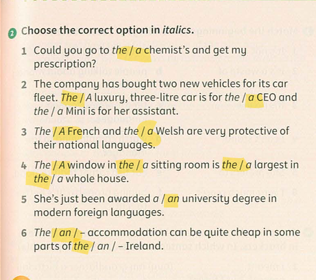 2 Choose the correct option in italics. 1 | StudyX