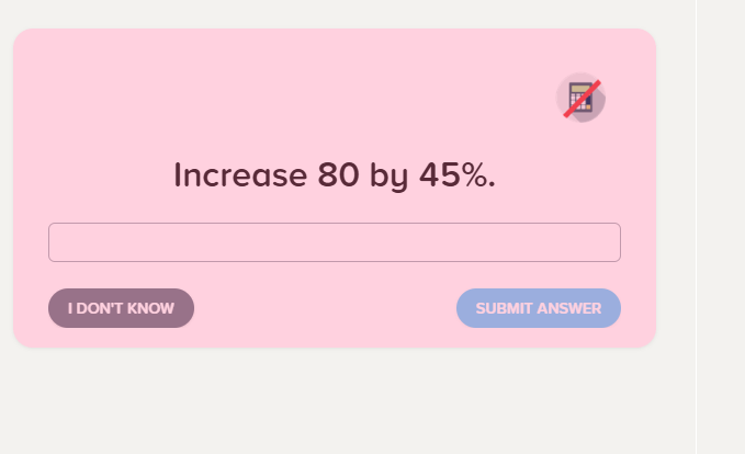 Increase 80 by 45 percent | StudyX
