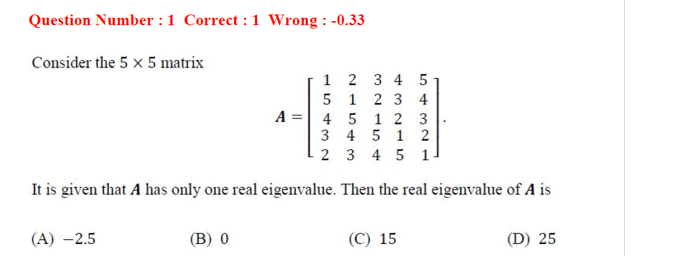 Consider the 5 x 5 matrix $A = 1 2 3 | StudyX