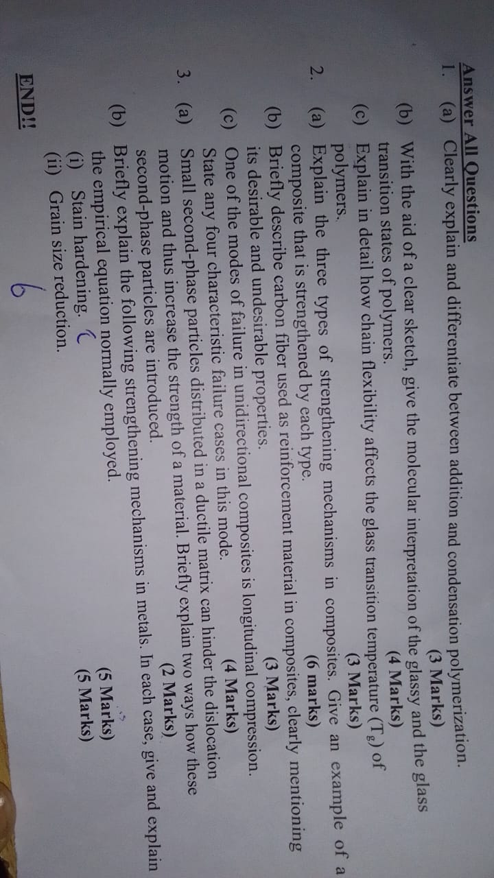 Answer All Questions 1. (a) Clearly explain | StudyX