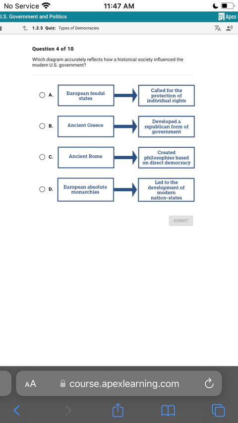 Question 4 of 10 Which diagram accurately | StudyX