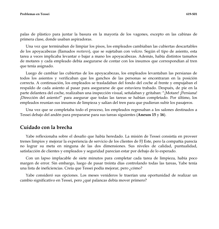 Problemas en Tessei Teruo Yabe, | StudyX