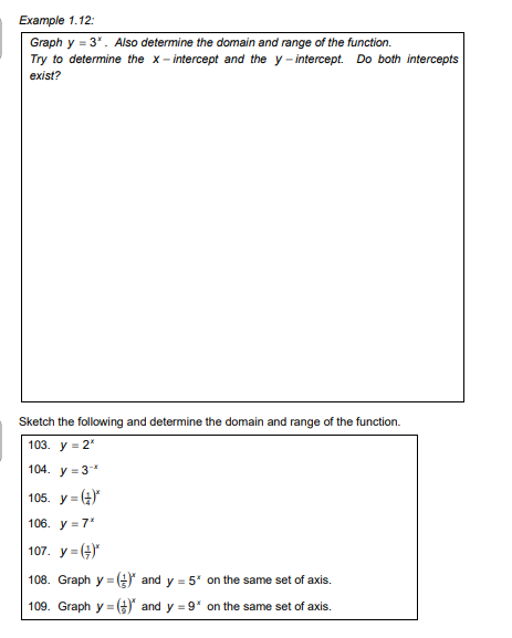 Graph of the Exponential function You must | StudyX