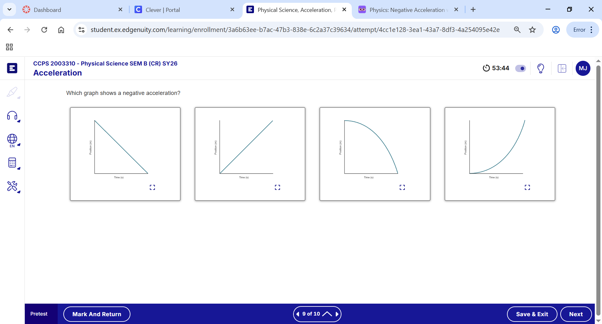 CCPS 2003310 - Physical Science SEM B (CR) | StudyX