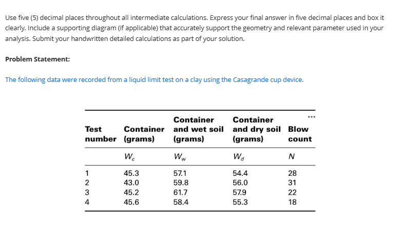 The following data were recorded from a | StudyX