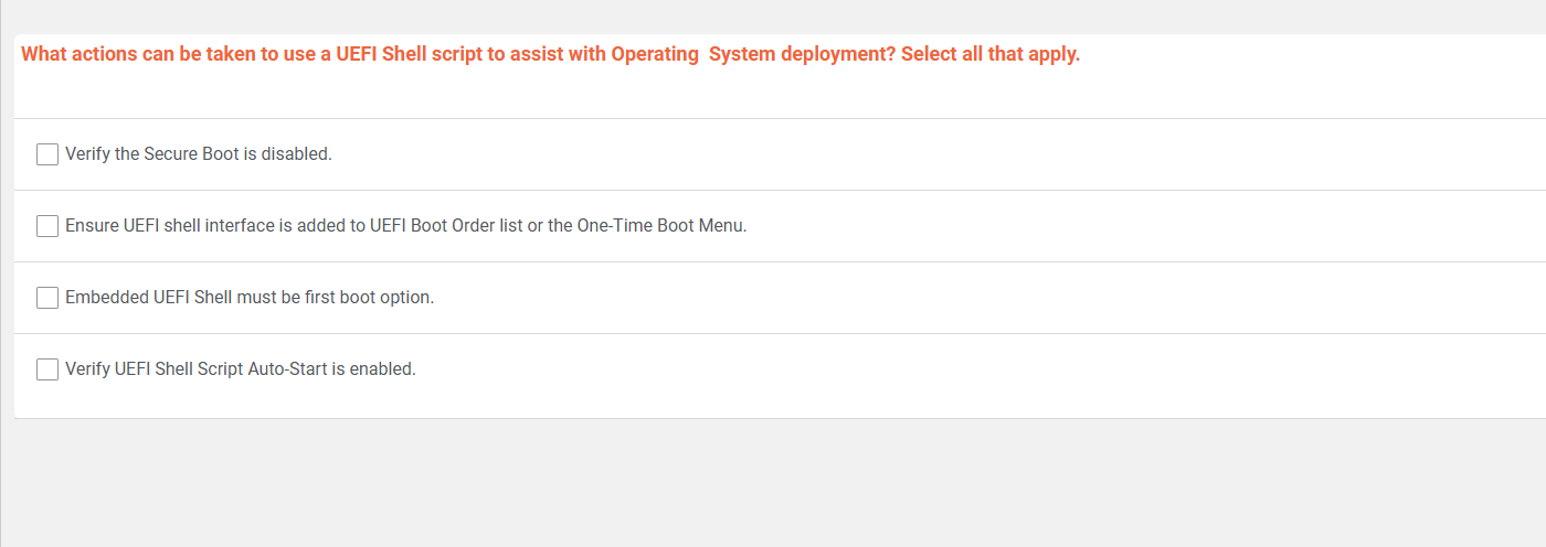 What actions can be taken to use a UEFI