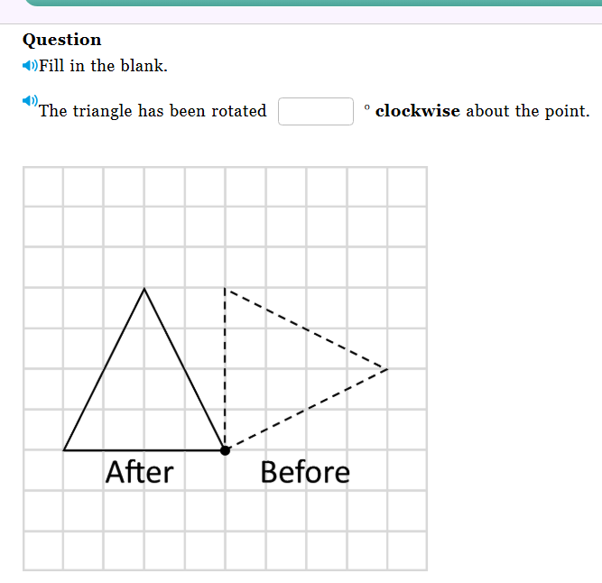 Fill in the blank. The triangle has been | StudyX