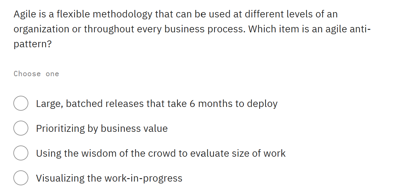 Agile is a flexible methodology that can be | StudyX