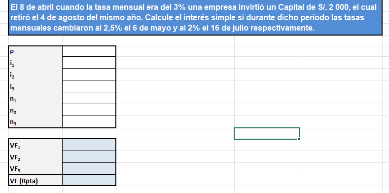 El 8 de abril cuando la tasa mensual era del | StudyX