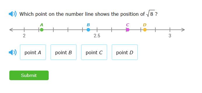 Which point on the number line shows the | StudyX