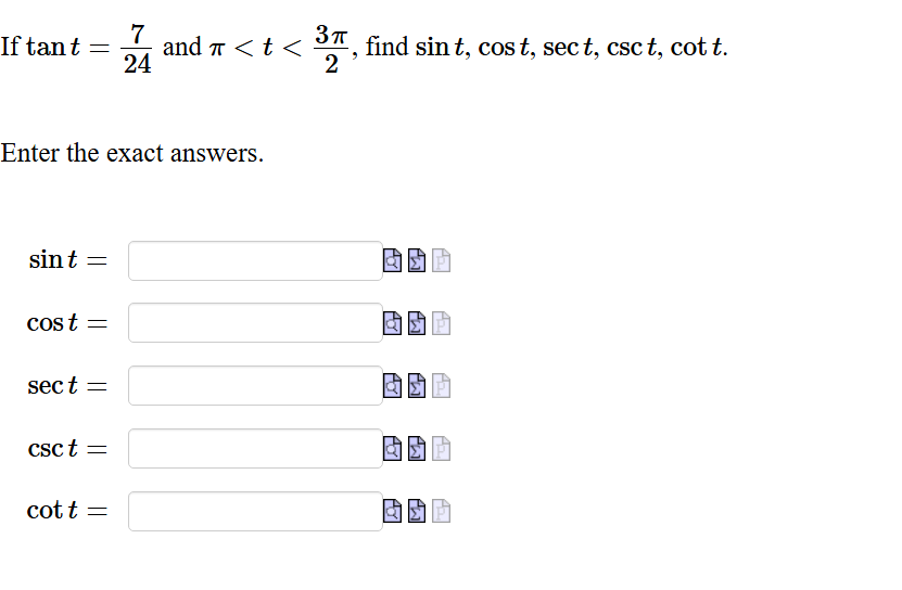 If $ t = {7}{24}$ and