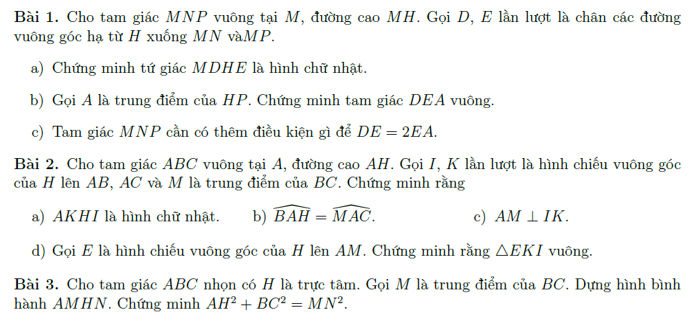 Bài 1. Cho tam giác MNP vuông tại M, đường | StudyX