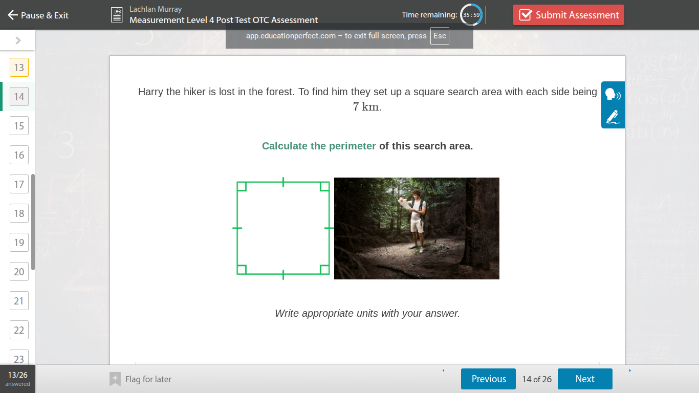 Harry the hiker is lost in the forest. To | StudyX