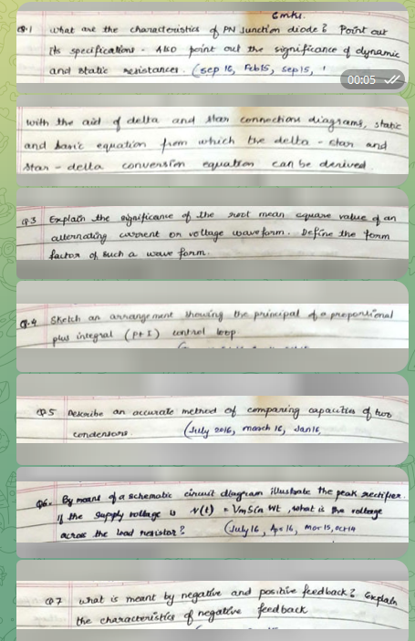 Q.1 What are the characteristics of PN | StudyX