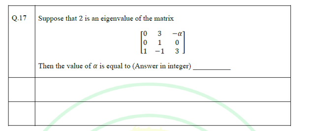 Q.17 Suppose that 2 is an eigenvalue of the | StudyX