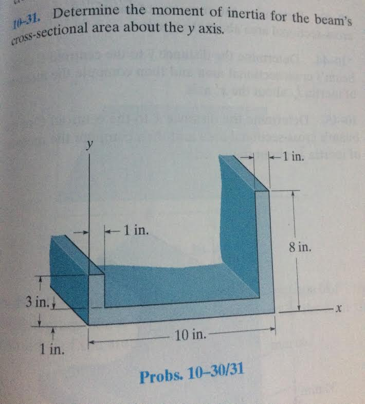 10-31. Determine the moment of inertia for | StudyX