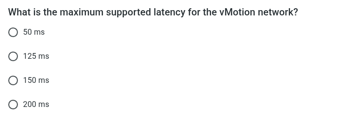 What is the maximum supported latency for | StudyX