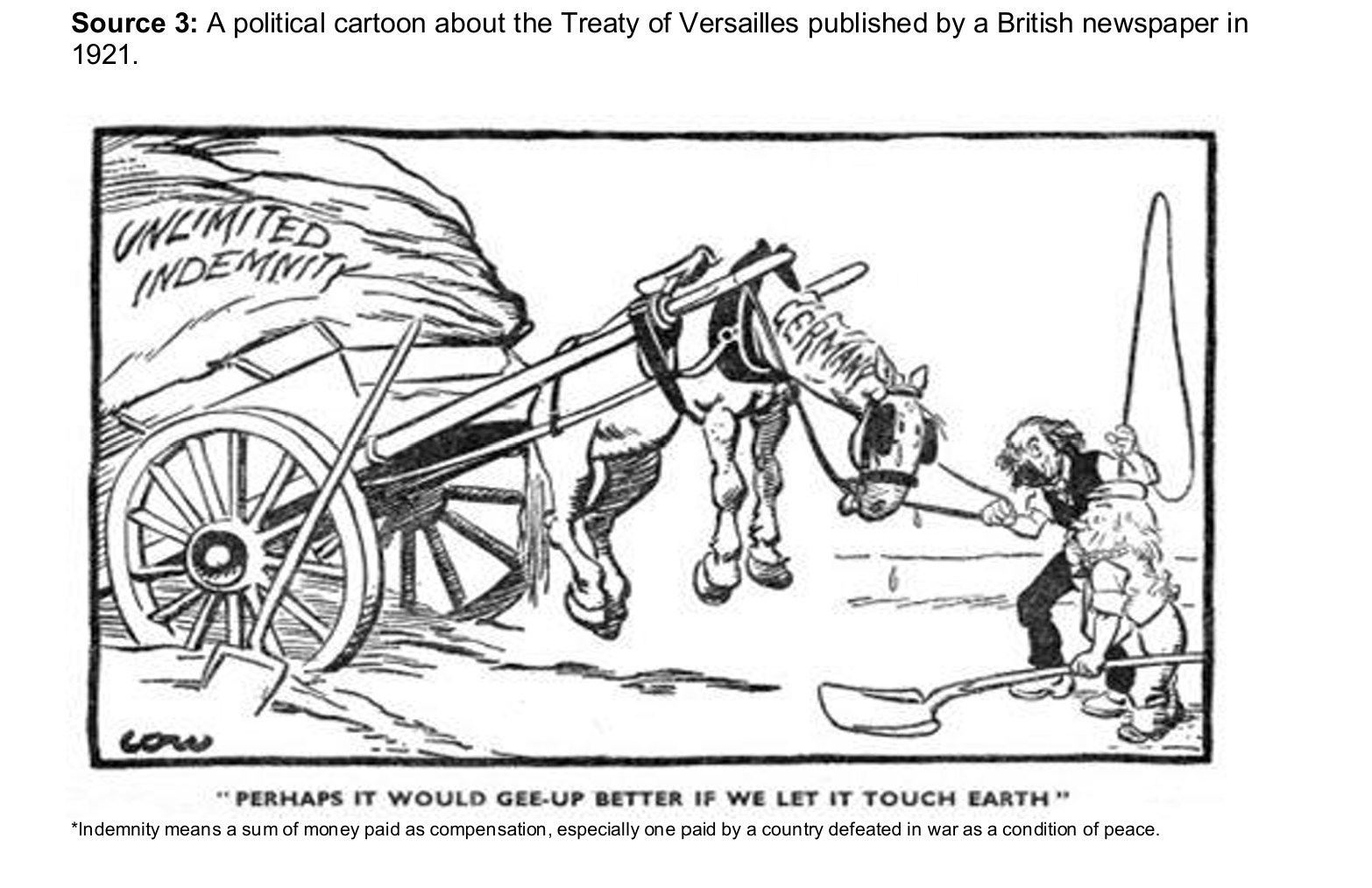 Source 3: A political cartoon about the | StudyX