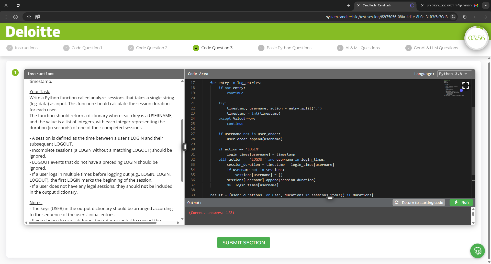 Instructions timestamp. Your Task: Write a | StudyX