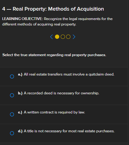 Select the true statement regarding real | StudyX