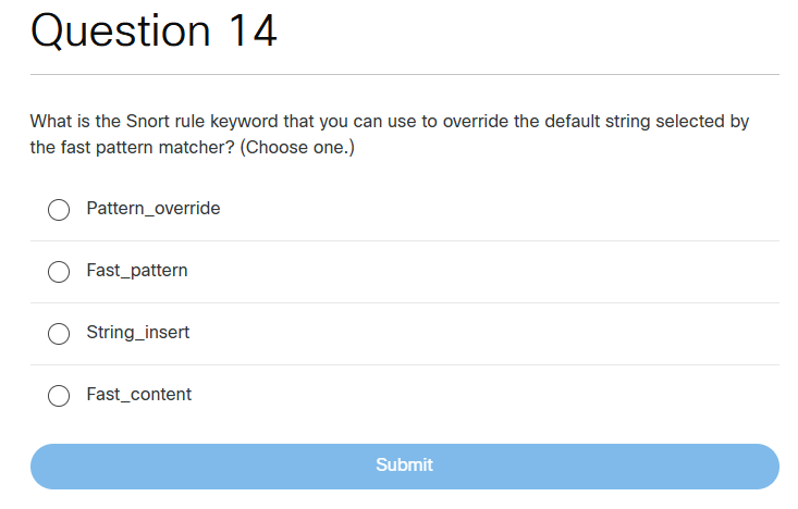 What is the Snort rule keyword that you can | StudyX