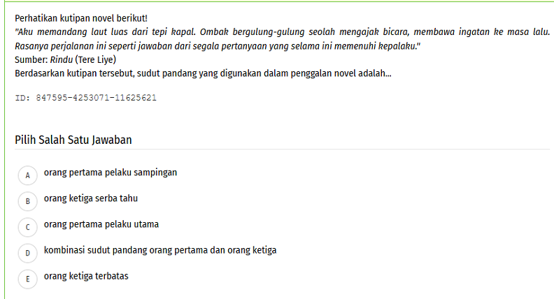 Perhatikan kutipan novel berikut! "Aku | StudyX