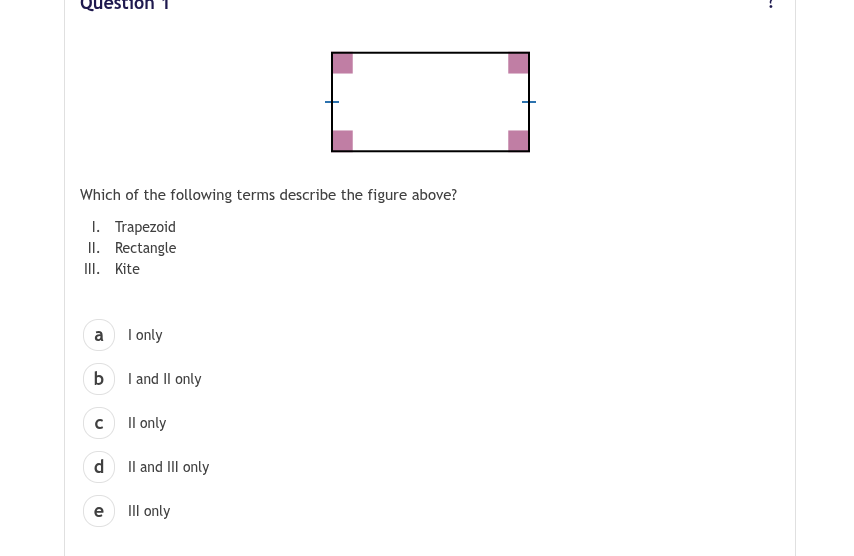 Which of the following terms describe the | StudyX