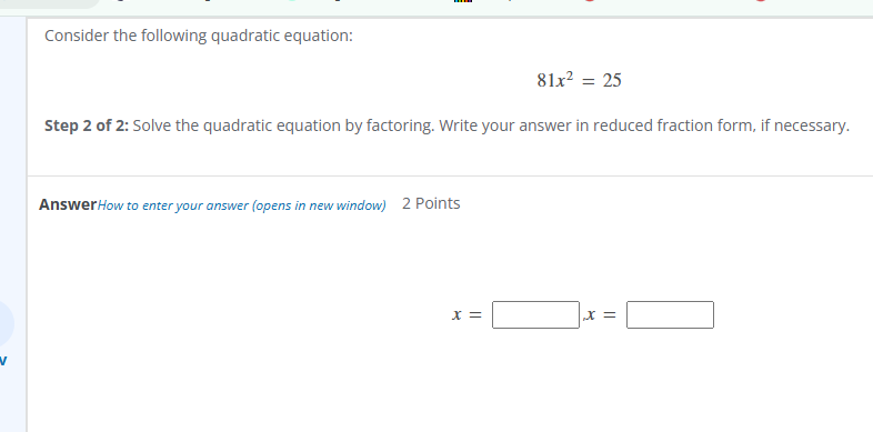 Consider the following quadratic equation: | StudyX