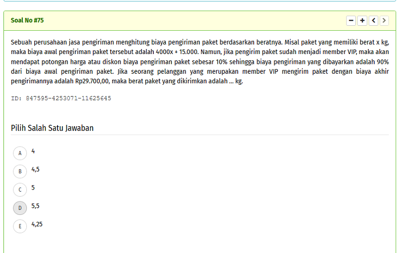 Sebuah perusahaan jasa pengiriman menghitung | StudyX