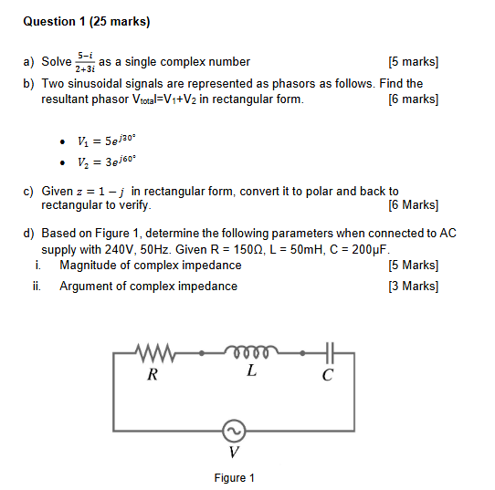 Question 1 (25 marks) a) Solve $ | StudyX