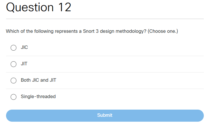 Which of the following represents a Snort 3 | StudyX