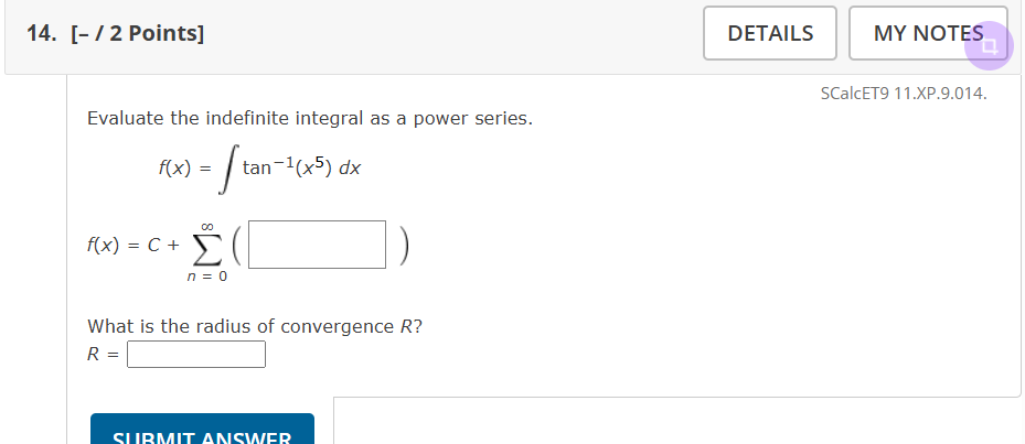 Evaluate the indefinite integral as a power | StudyX