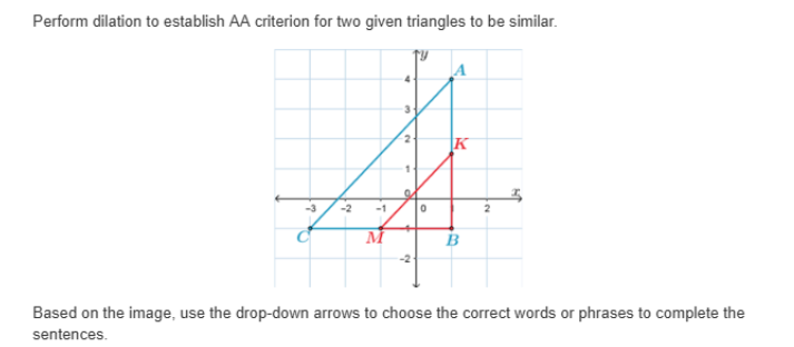 Perform dilation to establish AA criterion | StudyX