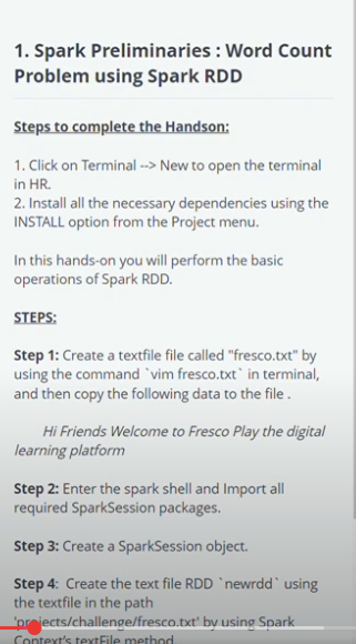 1. Spark Preliminaries : Word Count Problem | StudyX