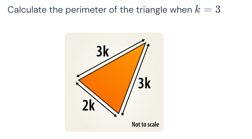 Calculate the perimeter of the triangle when | StudyX