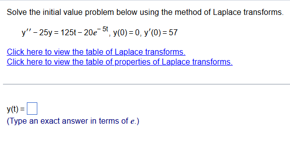 Solve the initial value problem below using | StudyX