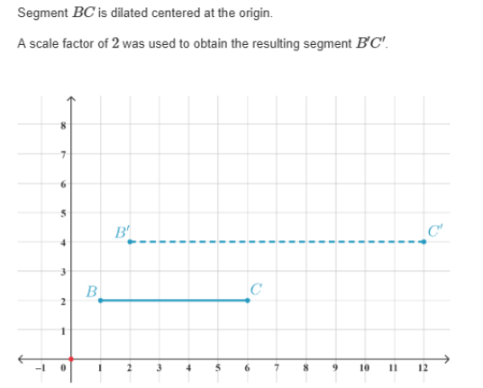 Segment $BC$ is dilated centered at the | StudyX