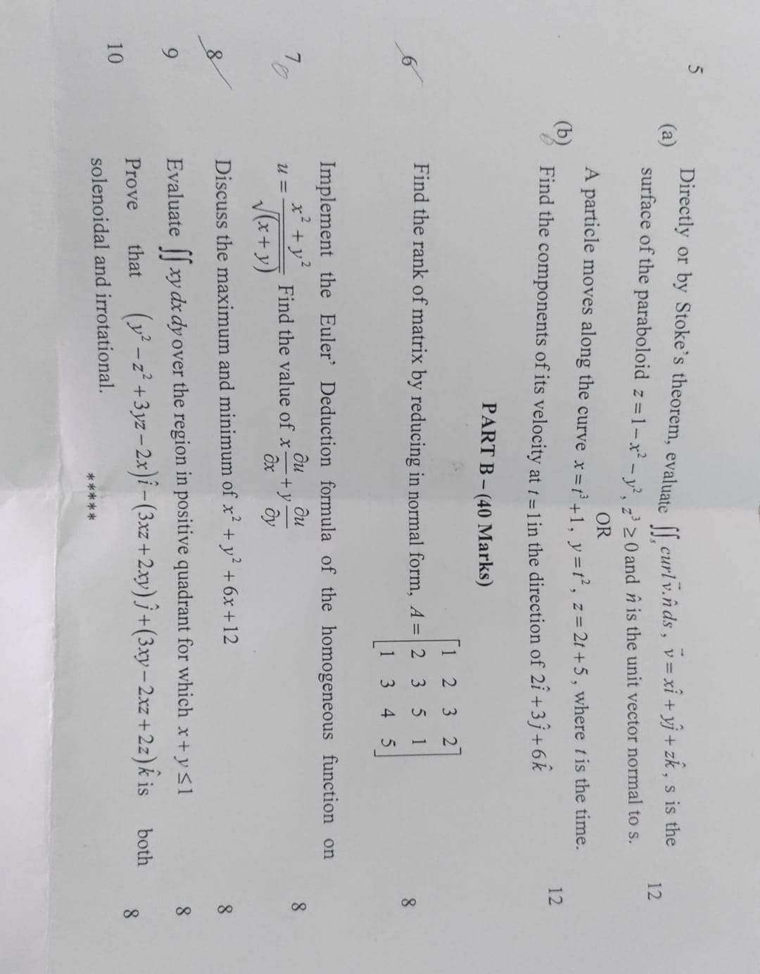 (a) Directly or by Stoke's theorem, evaluate | StudyX