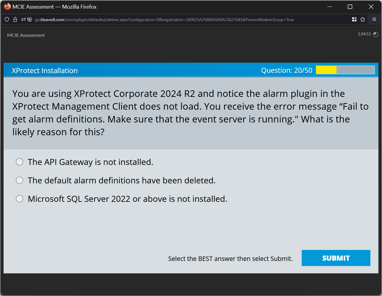 You are using XProtect Corporate 2024 R2 and | StudyX