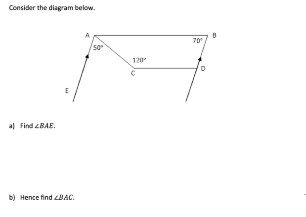 Consider the diagram below. a) Find $ | StudyX
