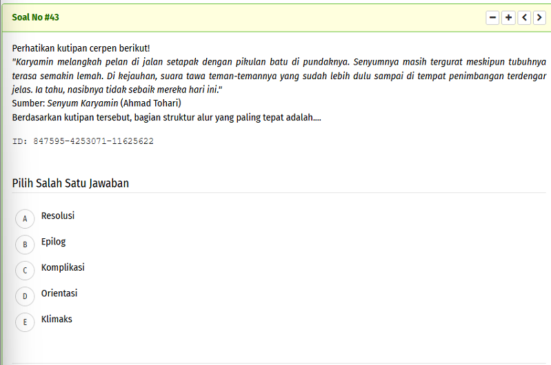 Perhatikan kutipan cerpen berikut! | StudyX