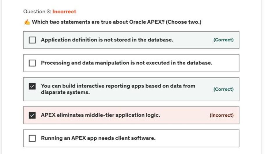 Which two statements are true about Oracle | StudyX