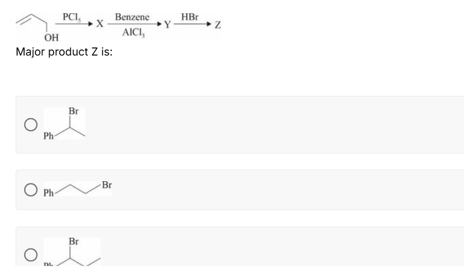OH | CH2=CH-CH2- -> X | StudyX