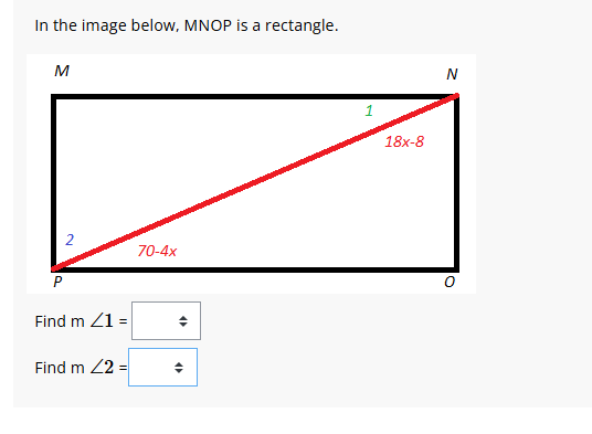 In the image below, MNOP is a rectangle. | StudyX
