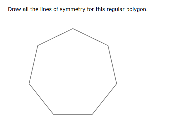 Draw all the lines of symmetry for this | StudyX